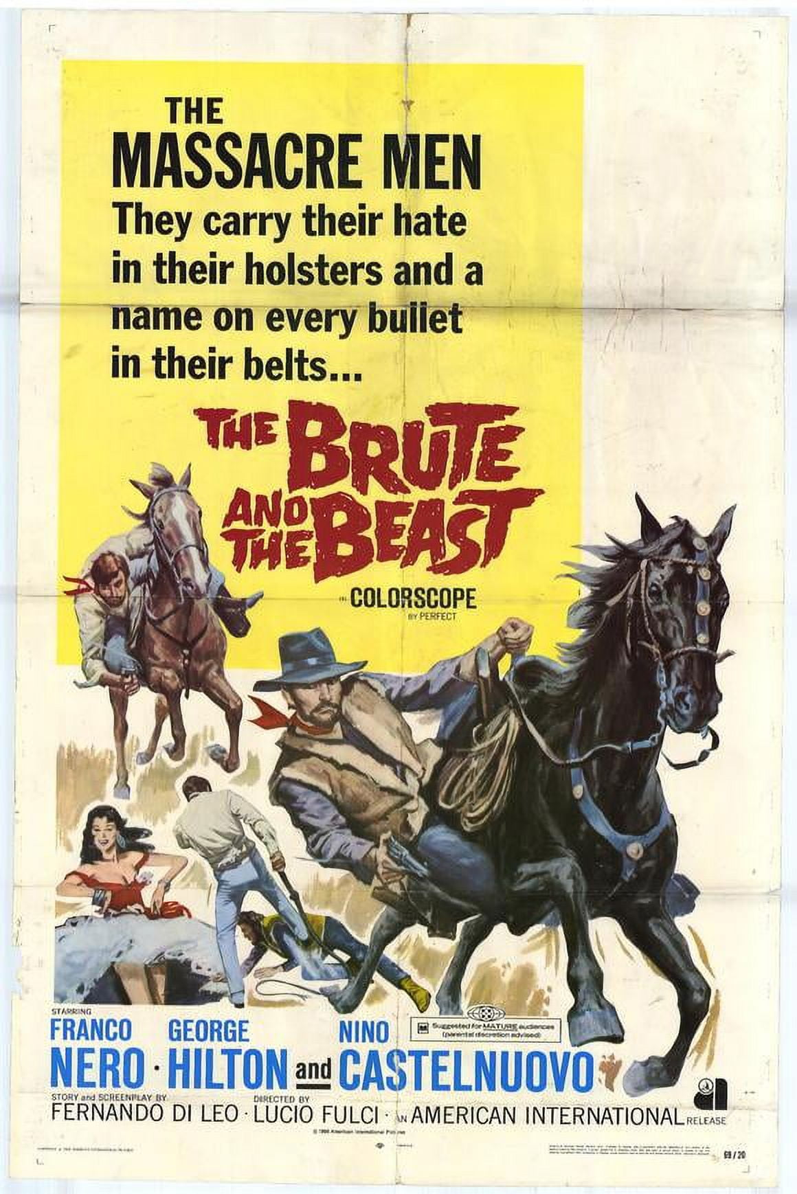 Brute and Beast - movie POSTER (Style A) (11" x 17") (1969) - Walmart.com
