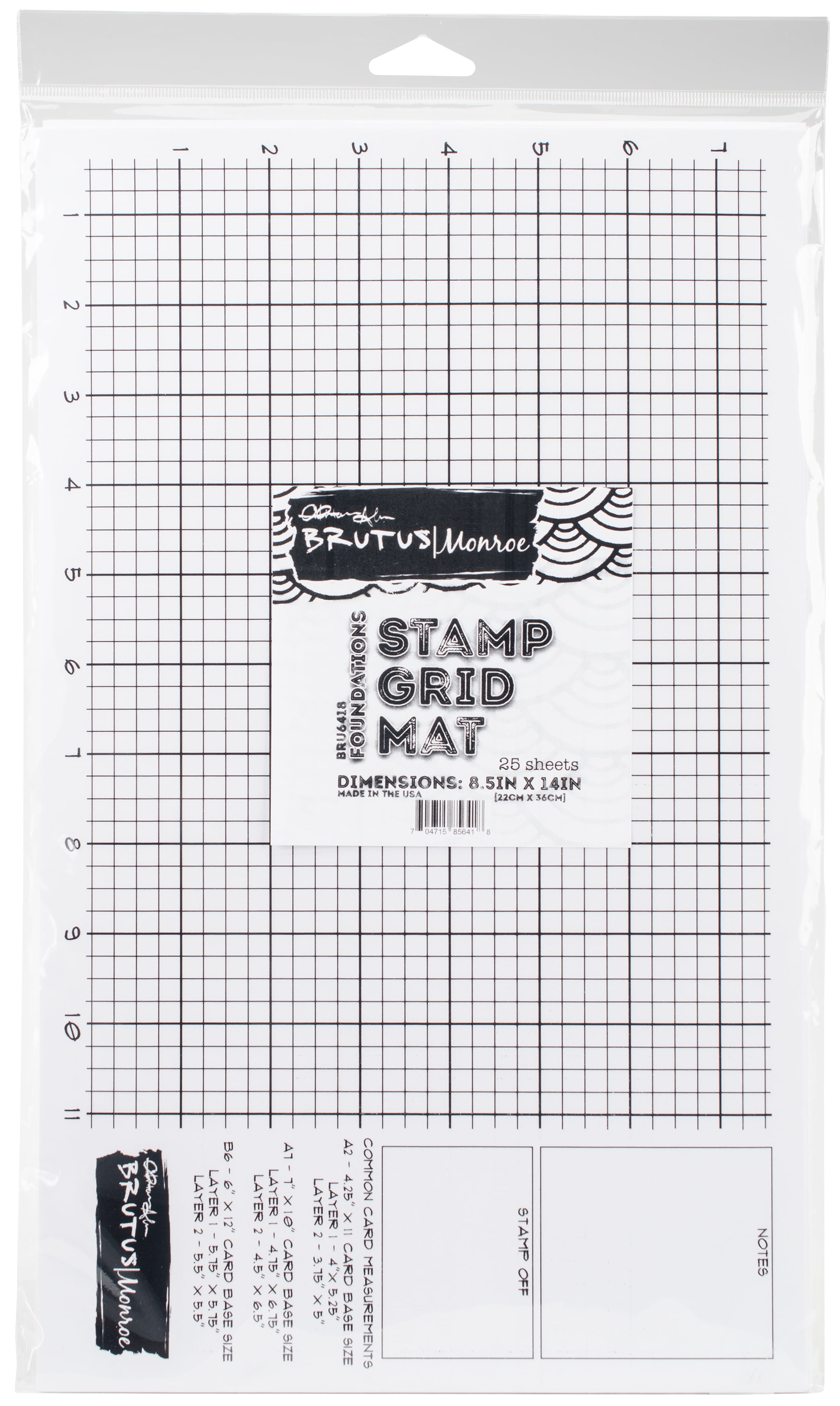 Brutus Monroe 8.5"X14" Grid Paper Stack 25 Sheets - Walmart.com