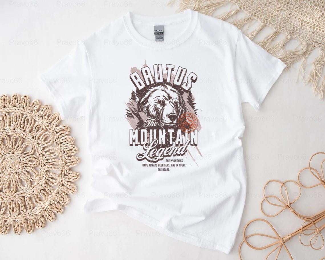 Brutus Mountain T-shirt with Rugged Nature and Epic Legend, for men ...