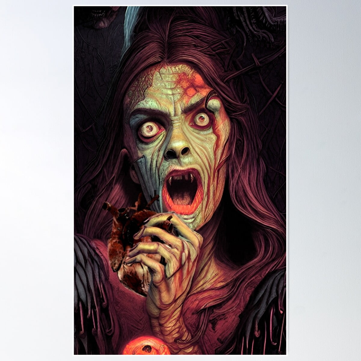 Bruxa Vampire Devourer Of Witcher Hearts Poster Wall Art, Modern Wall ...