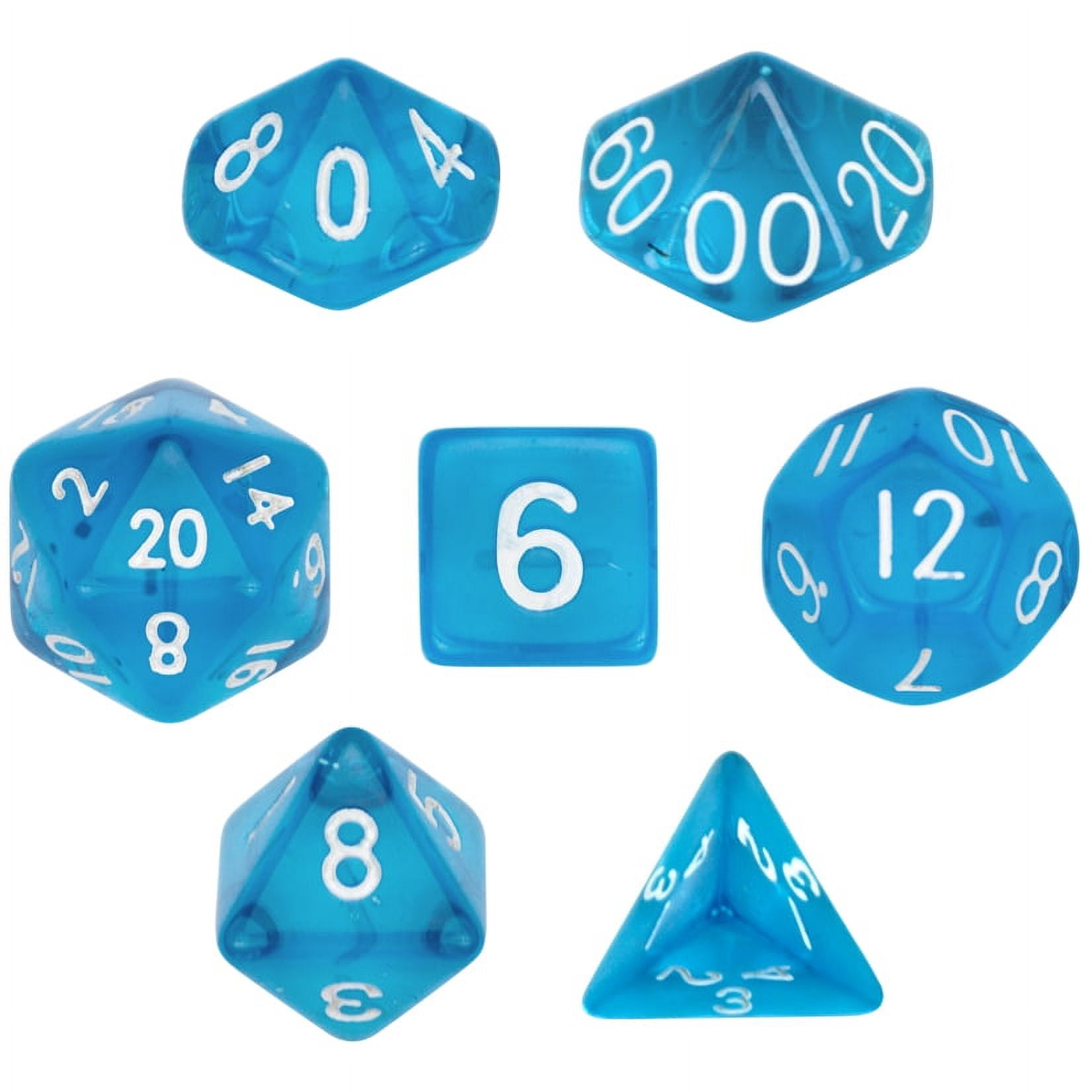 Brybelly Holdings GDIC-1107 Polyhedral Dice Set in Velvet Pouch ...