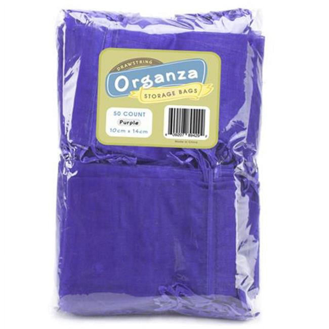 Bry Belly Lot of 50 Purple Drawstring Organza Storage Bags - Walmart.com