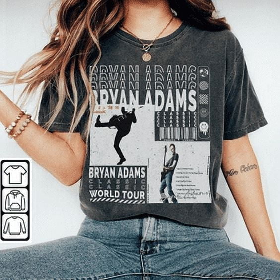 Bryan Adams . Bryan Adams Comforcolor Unisex Comfort Tee T Shirt, Color ...