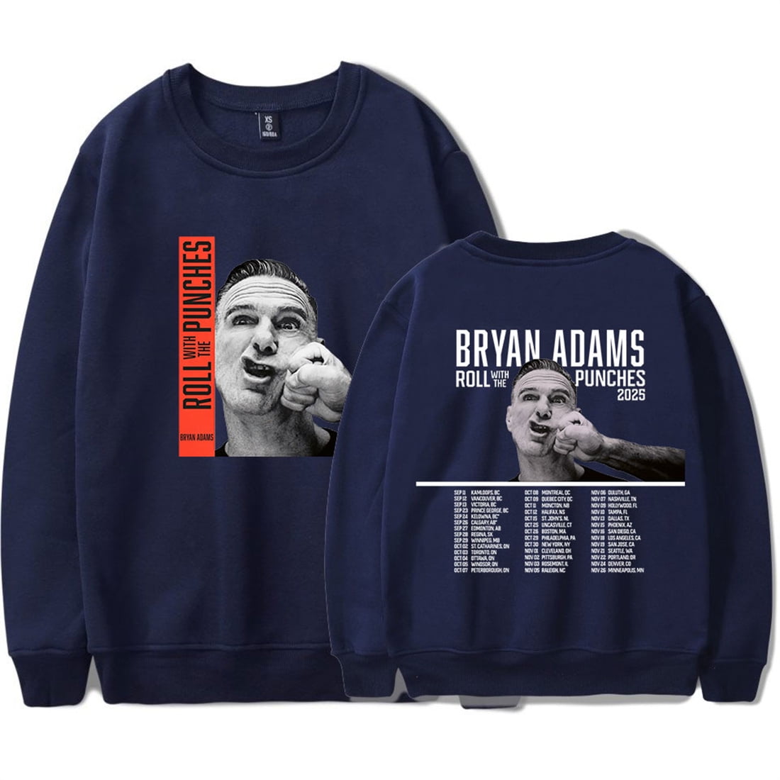Bryan Adams Roll With The Punches 2025 Sweatshirts Hip Hop Crewneck ...