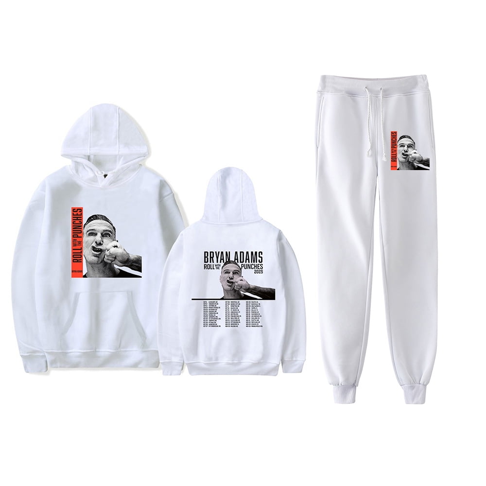 Bryan Adams Roll With The Punches 2025 Sweatsuit Vintage 90s Hoodies 2 ...