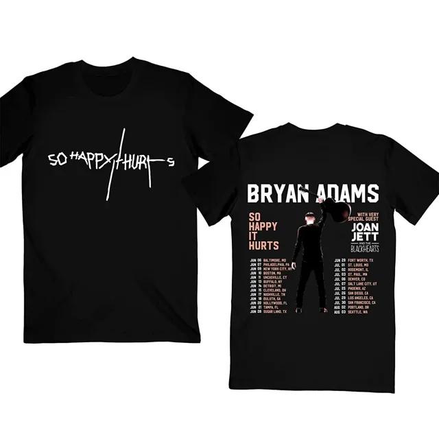 Bryan Adams Tour 2023 Shirt, So Happy It Hurts 2023 Tour Dates Shirt ...
