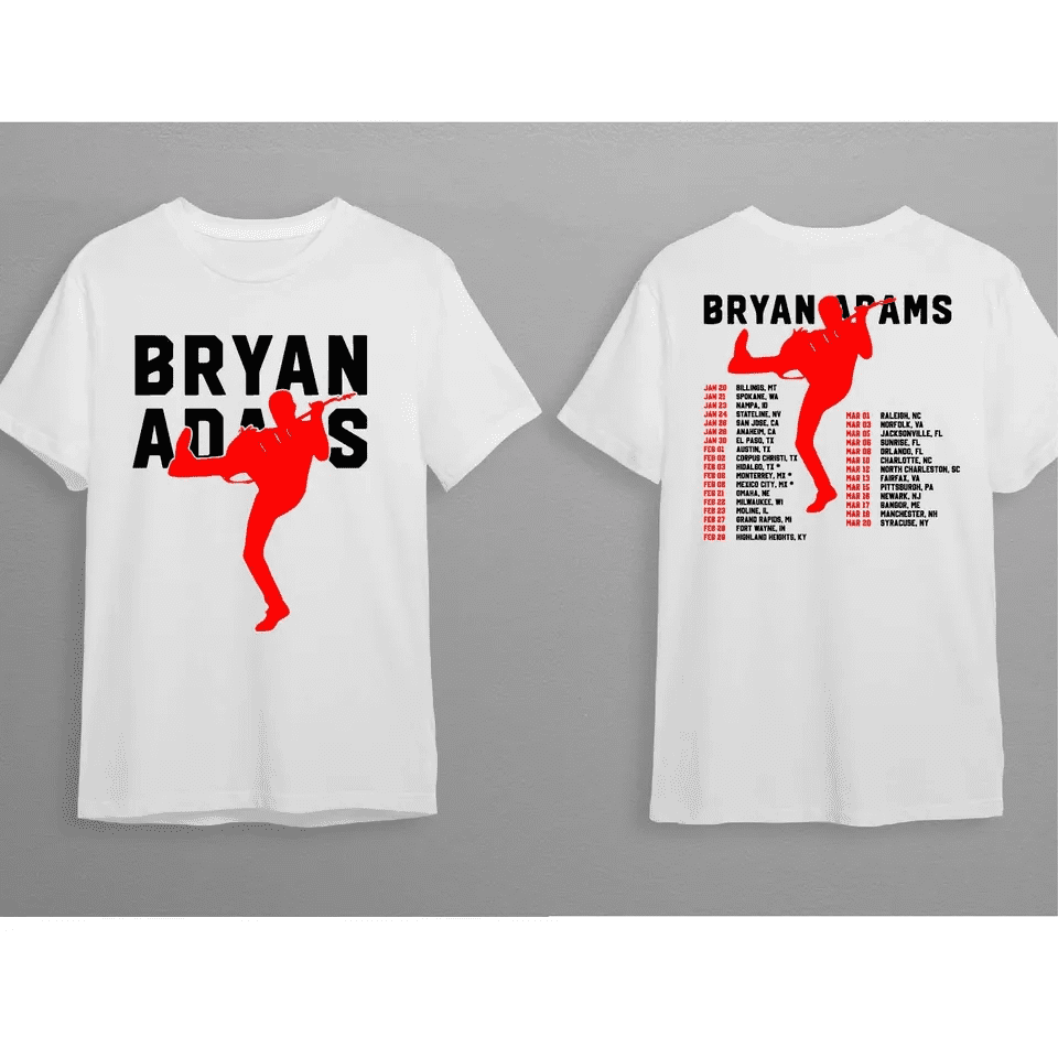 Bryan Adams Tour 2024 Shirt, Bryan Adams 2024 Shirt, So Happy Hurts ...
