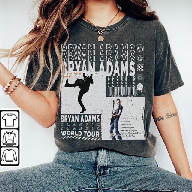 Bryan AdamsComforcolor. Bryan Adams T Unisex Comfort Tee T Shirt, Color ...