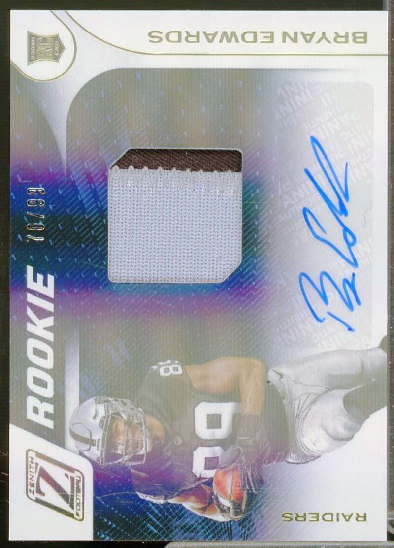 Bryan Edwards JSY AU/99 Rookie Card 2020 Zenith #113 - Walmart.com