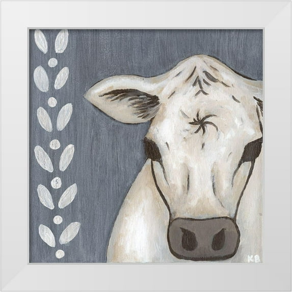 Bryan, Kathleen 26x26 White Modern Wood Framed Museum Art Print Titled ...