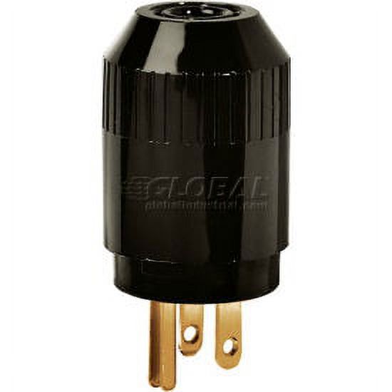 Bryant 5965B 15A 125V Techspec Straight Blade Plug, Black - Walmart.com
