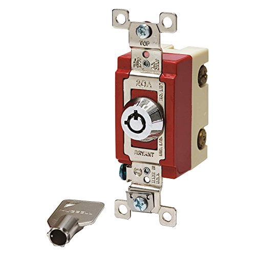 Bryant Electric 4903RKL Industrial Grade Barrel Key Locking Switch ...