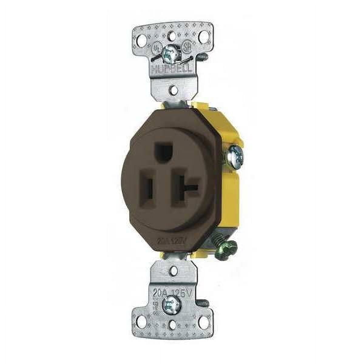 Bryant Receptacle,Brown,125VAC,Mounting Flush BRYRR201 - Walmart.com
