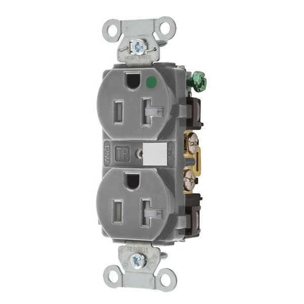 Bryant Receptacle,Gry,20A,Hospital Grade,125VAC 8300HBGRTR - Walmart.com