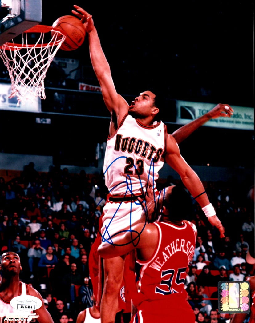 Bryant Stith Signed Autographed 8X10 Photo Nuggets Dunk JSA AW17484 ...