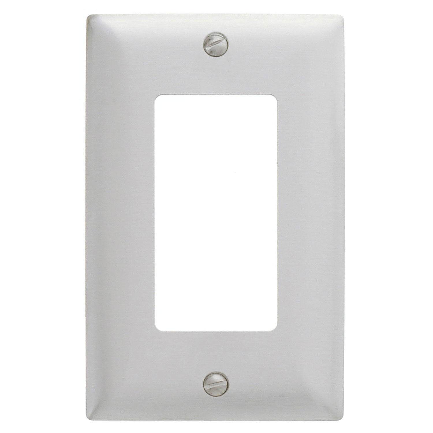 Bryant Styleline Rectangular Plate, 1-Gang, Standard, Satin Stainless ...