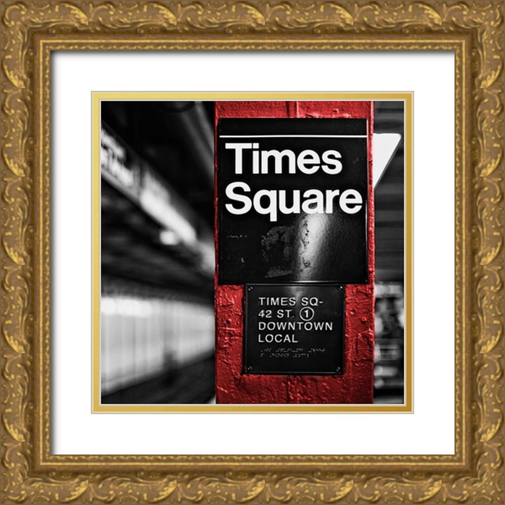 Bryant, Susan 12x12 Gold Ornate Wood Framed with Double Matting Museum ...