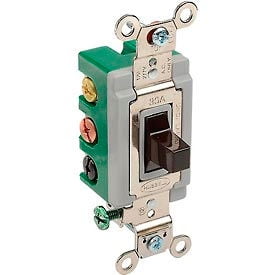 Bryant 3025BRN Toggle Switch Double Pole Double Throw 30A 120/277V AC ...