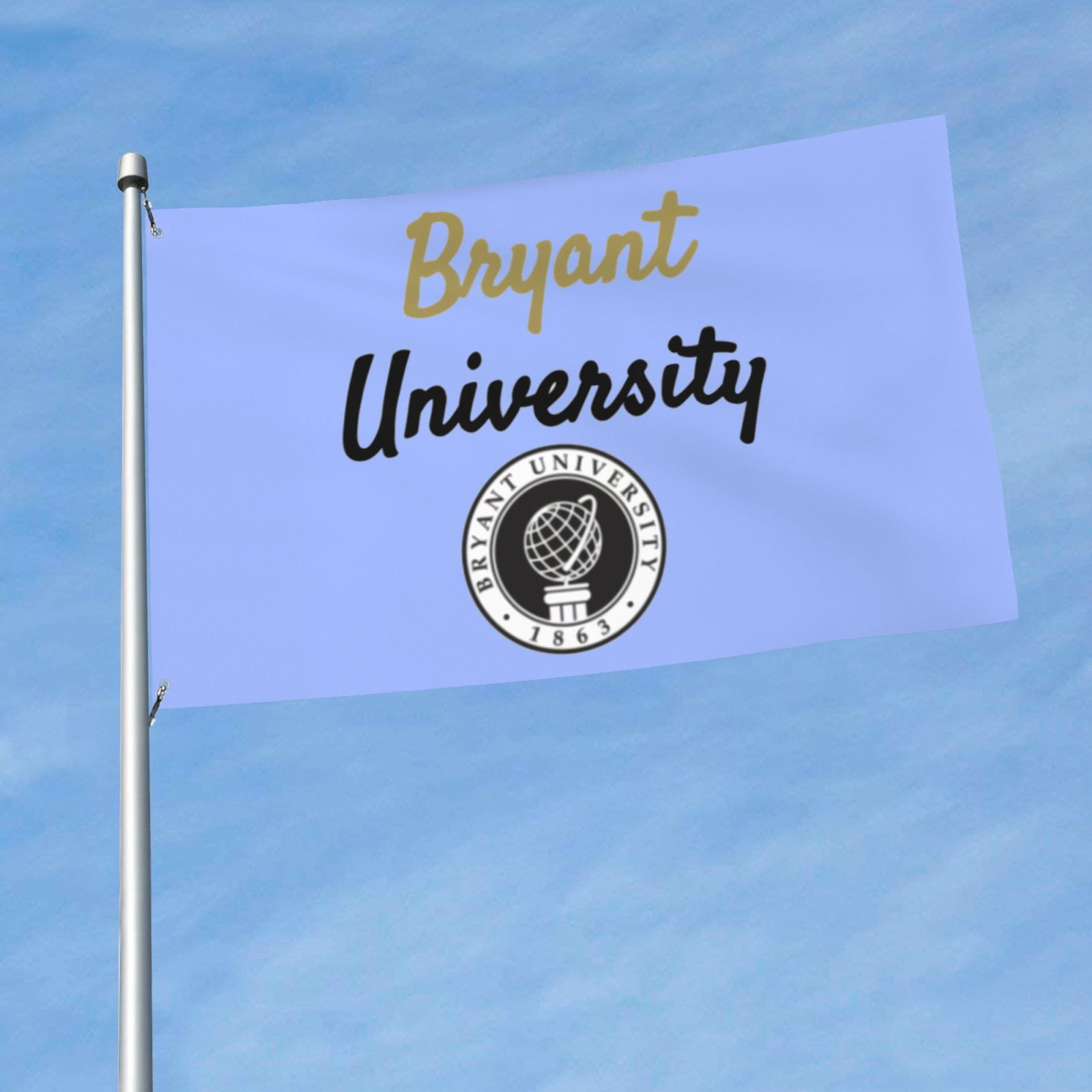 Bryant University Logo Flag 3x5 Outdoor ,Sewn Stripes, Stronger Brass ...