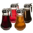 Brybelly 14 oz Maple Syrup Dispensers - Pack of 4 Glass Bottles for ...