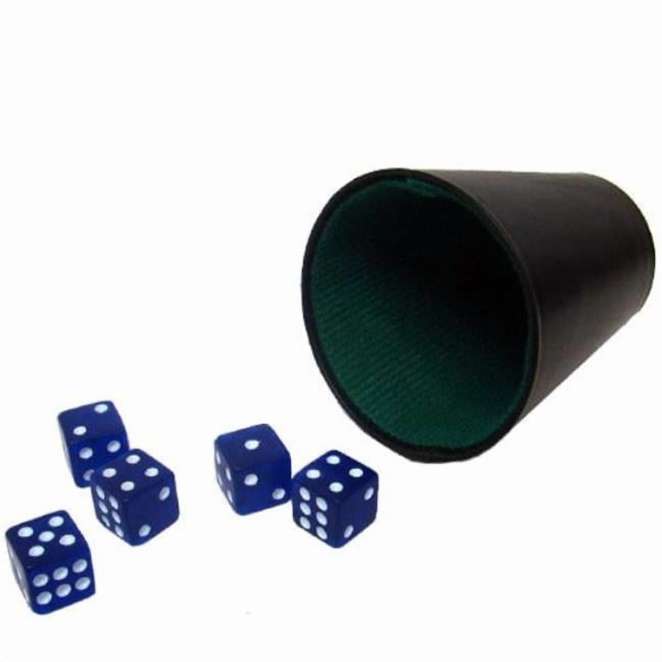 Brybelly BRY004033K 16 mm Plastic Cup Translucent Dice, Blue - Pack of ...
