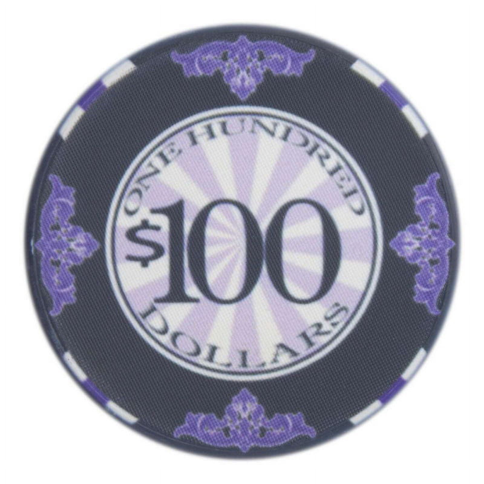 Brybelly CPSC-25 Scroll 10 Gram Ceramic Poker Chip (25 Pack)-$100 ...