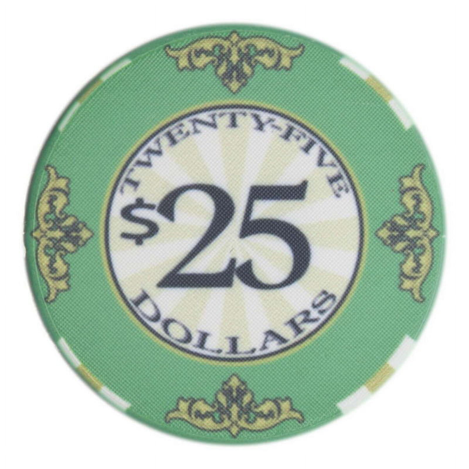 Brybelly CPSC*25 Scroll 10 Gram Ceramic Poker Chip (25 Pack)-$25 ...