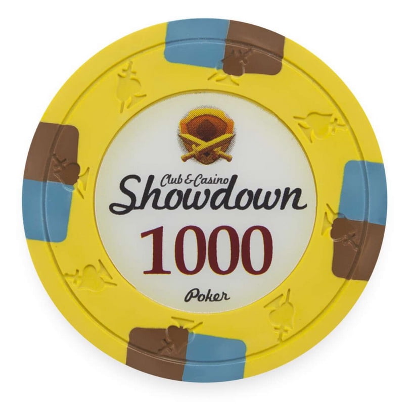 Brybelly CPSD-25 Clay Showdown 13.5g Poker Chip (25 Pack)-$1000 ...