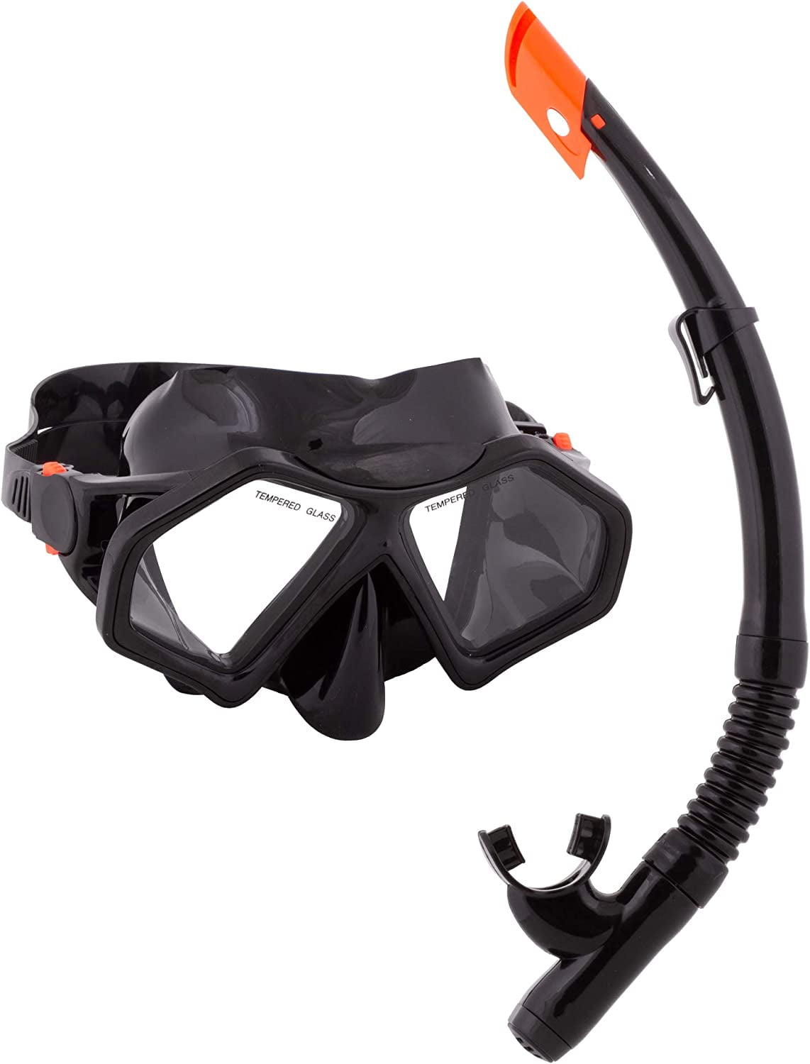 Brybelly Crown Sporting Goods Adult Semi-Dry Diving & Snorkel Set ...
