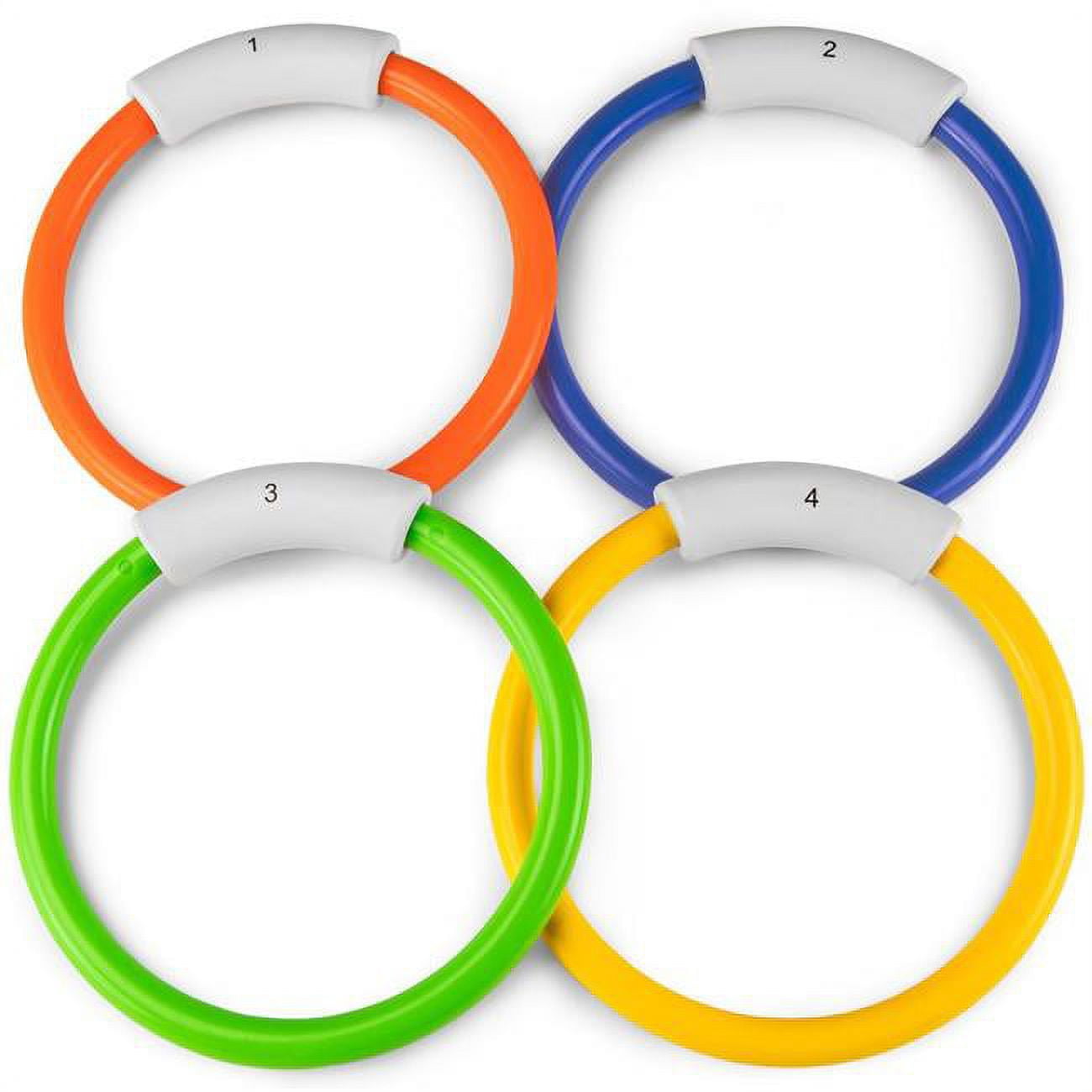 Brybelly Deep Down Divers Sinking Pool Rings, Set of 4 - Walmart.com