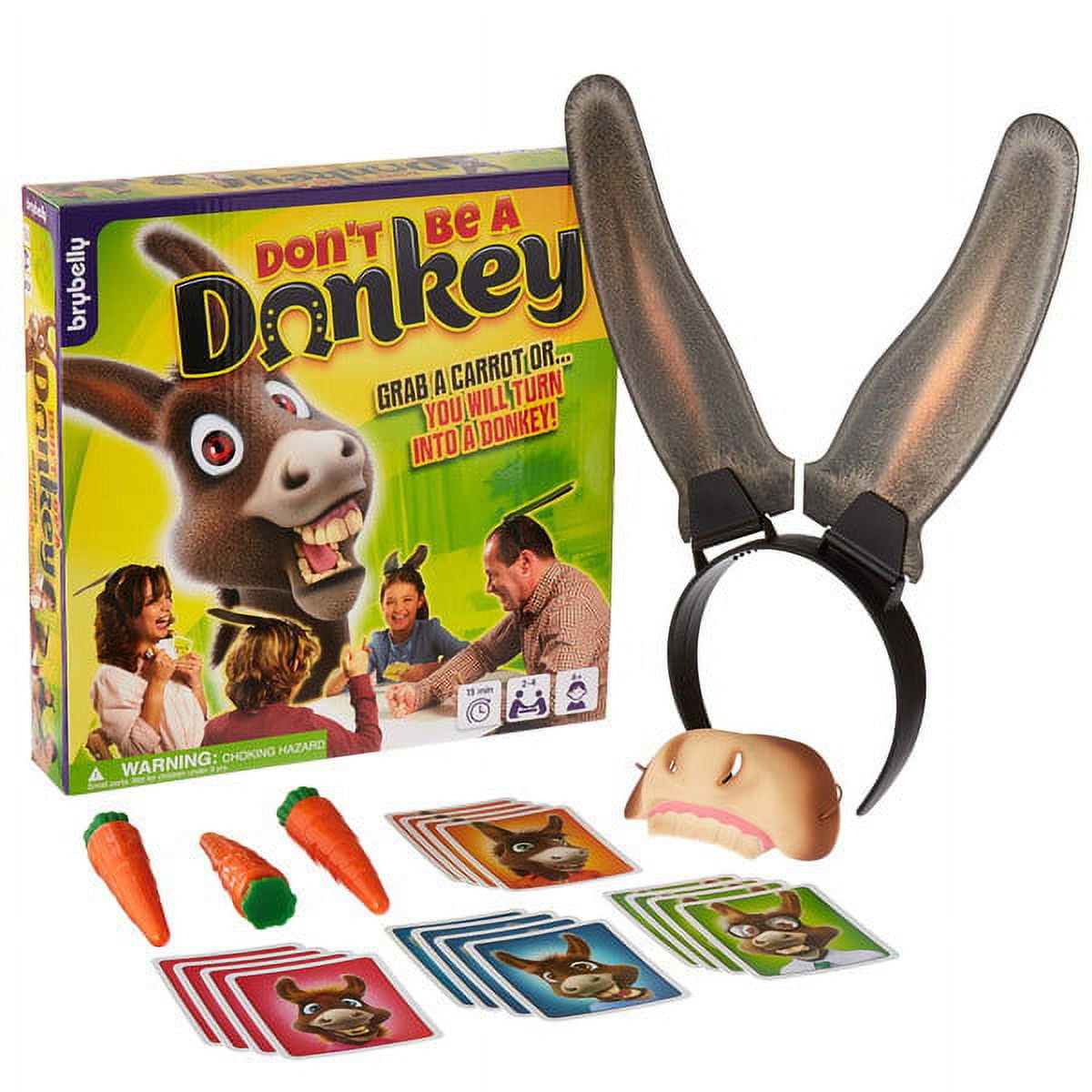 Brybelly Don't Be a Donkey - Hilarious Party Game for Kids & Adults ...