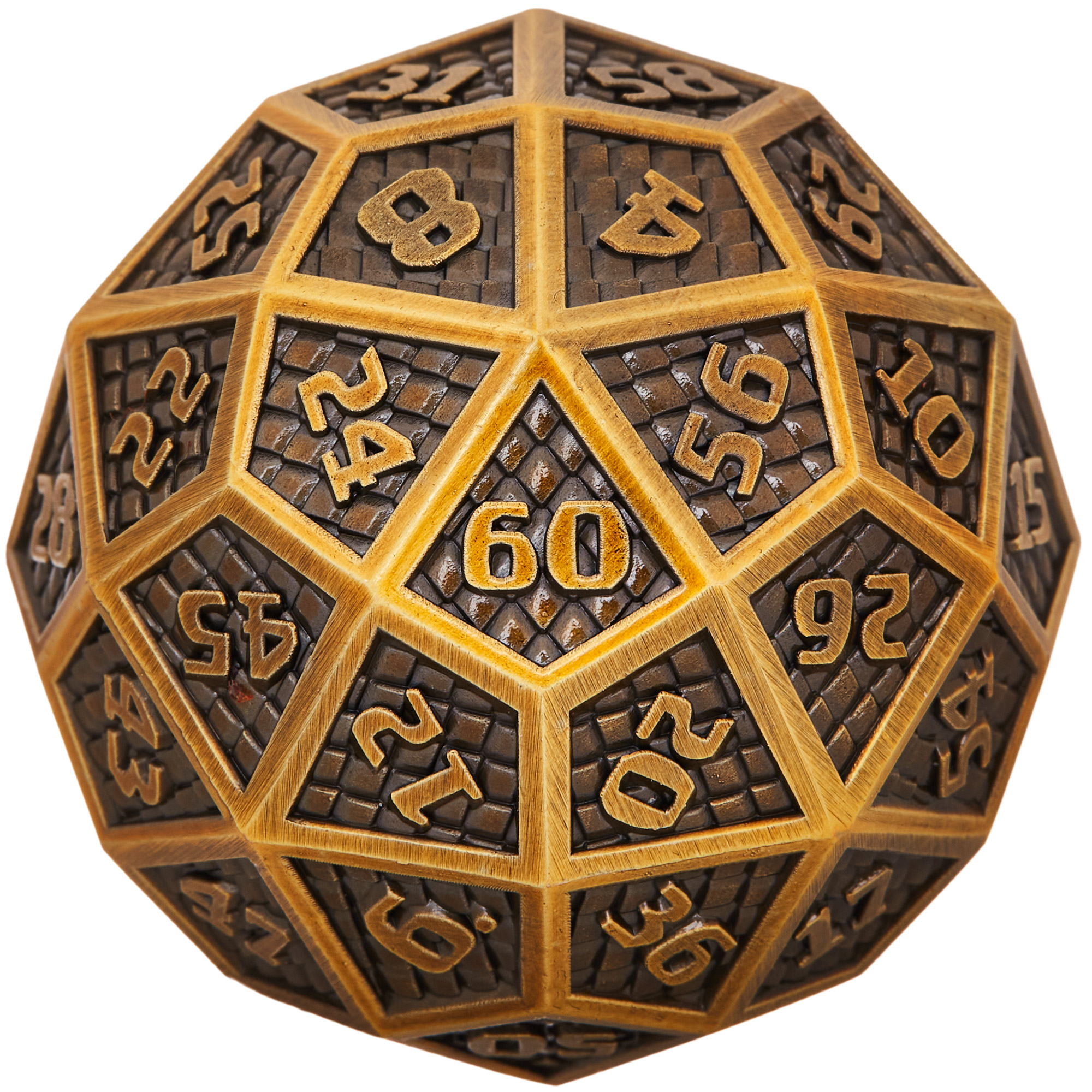 Brybelly GDIC-3301 Orb of Destined Fate D60 Dice, Ancient Gold ...