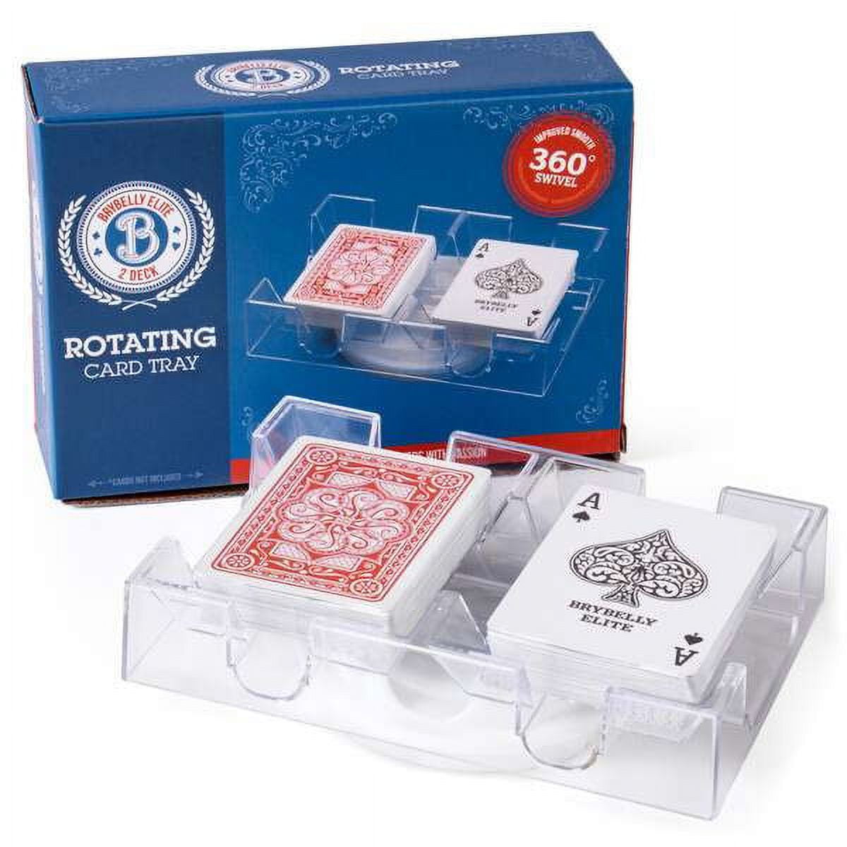 Brybelly GPLA-111 Brybelly Elite Rotating Card Tray, 2-Deck - Walmart.com