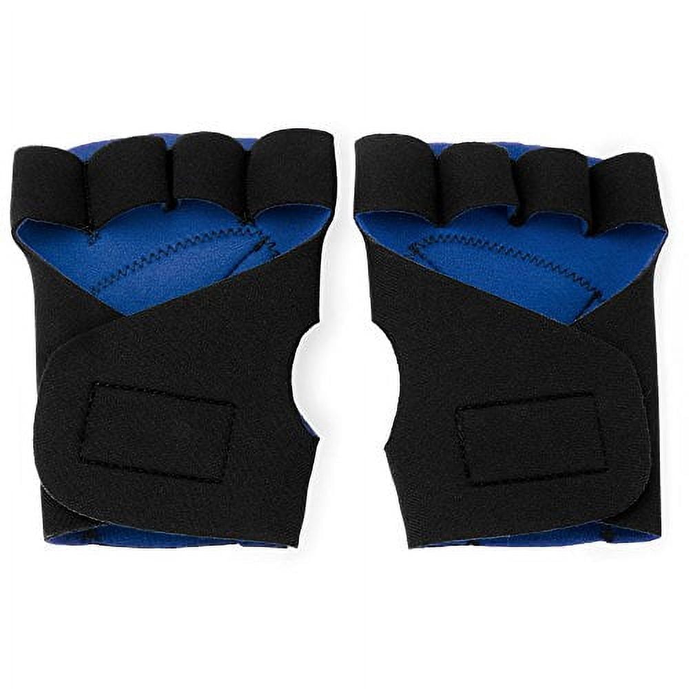Brybelly Half Finger Padded Cycling Gloves, Blue - Walmart.com
