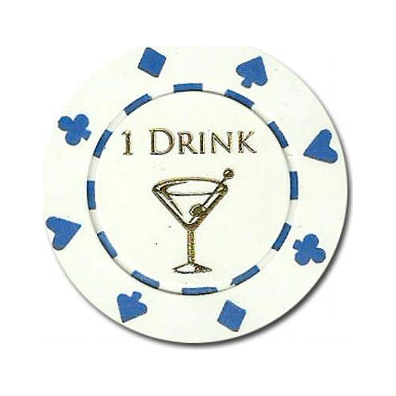 Brybelly Holdings BAR-4082 25 White 1 Drink Bar Token Chips - Walmart.com