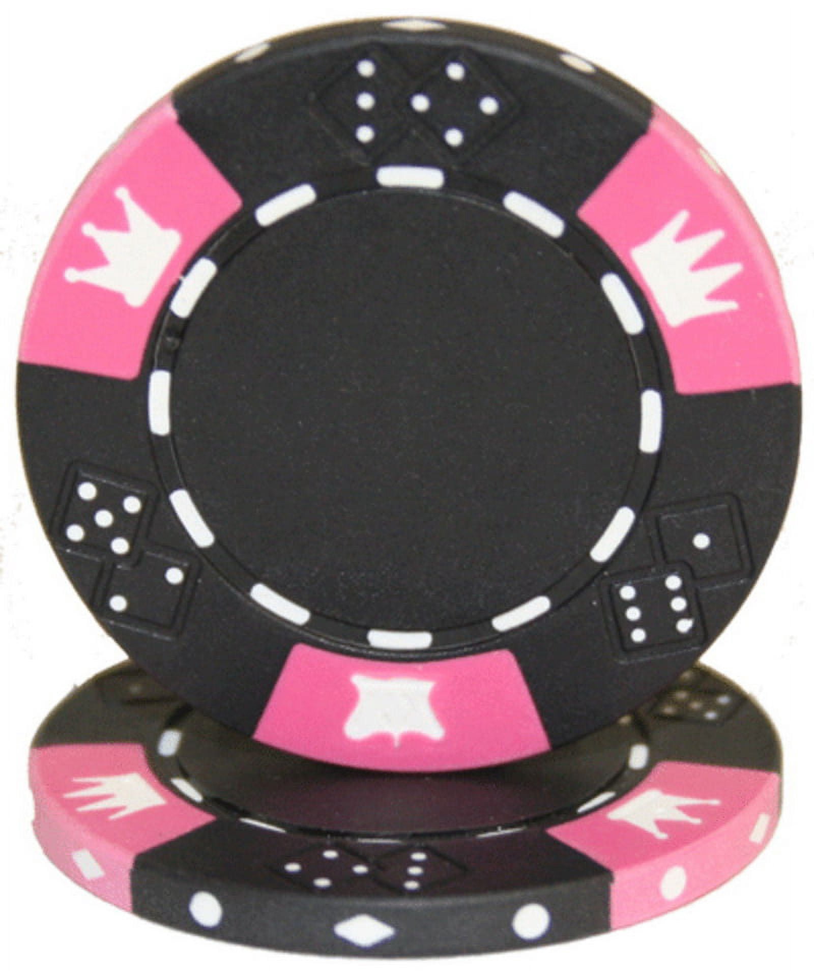 Brybelly CPCD-25 Crown & Dice 3 Tone 14 gram (25 Pack)-Black - Walmart.com