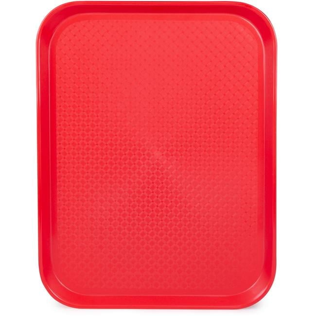 Brybelly KCAF-303 14 x 18 in. Fast Food Cafeteria Tray, Red - Walmart.com
