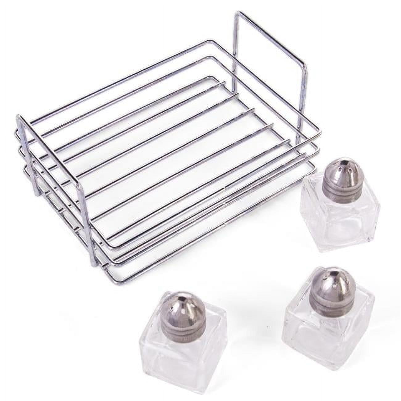 Brybelly KTBL-003 Mini Salt & Pepper Shakers Rack - Walmart.com
