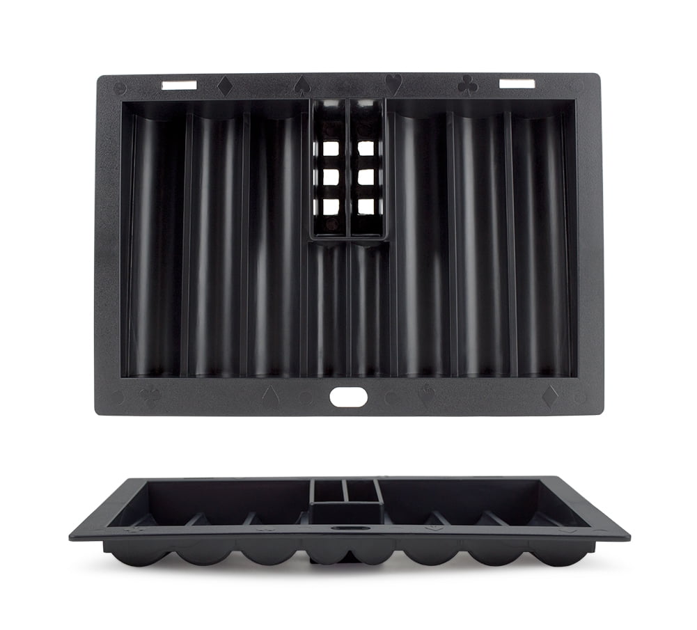 Brybelly Plastic Poker Dealer Chip Tray, Casino Chips Tray - Walmart.com