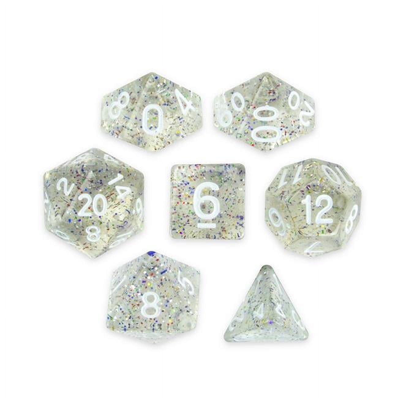 Brybelly Polyhedral Dice & Sparkle Vomit -Set of 7 - Walmart.com