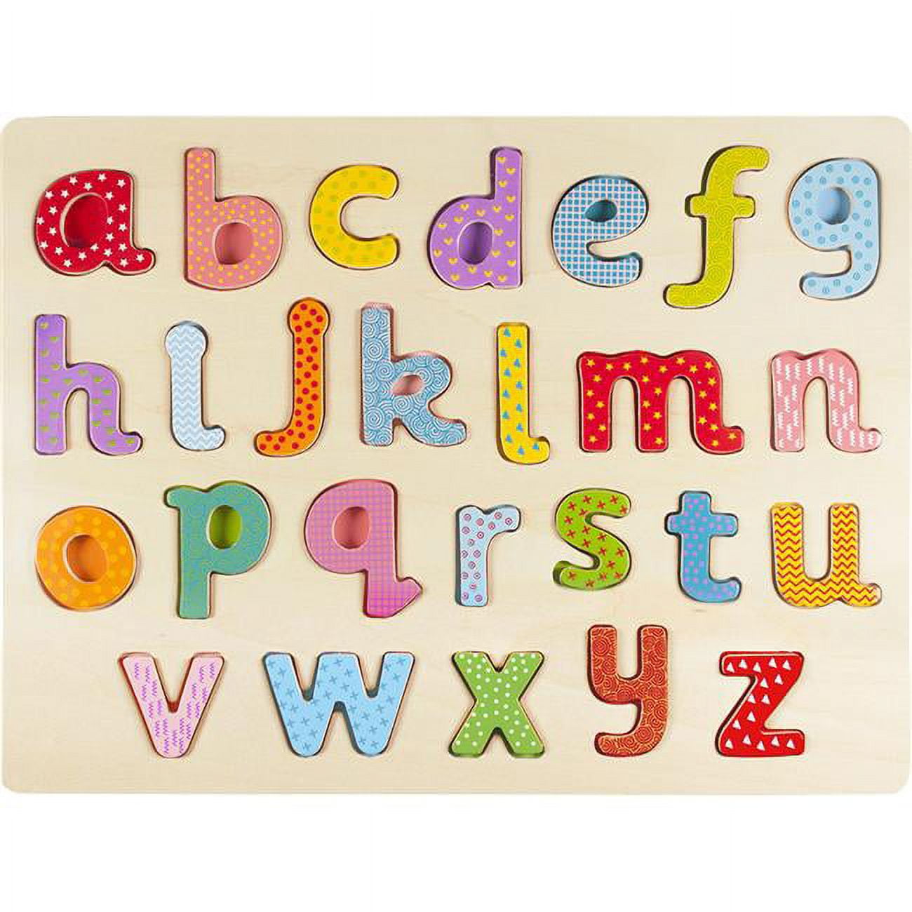 Brybelly Professor Poplar Largeower case Alphabet Puzzle - Walmart.com
