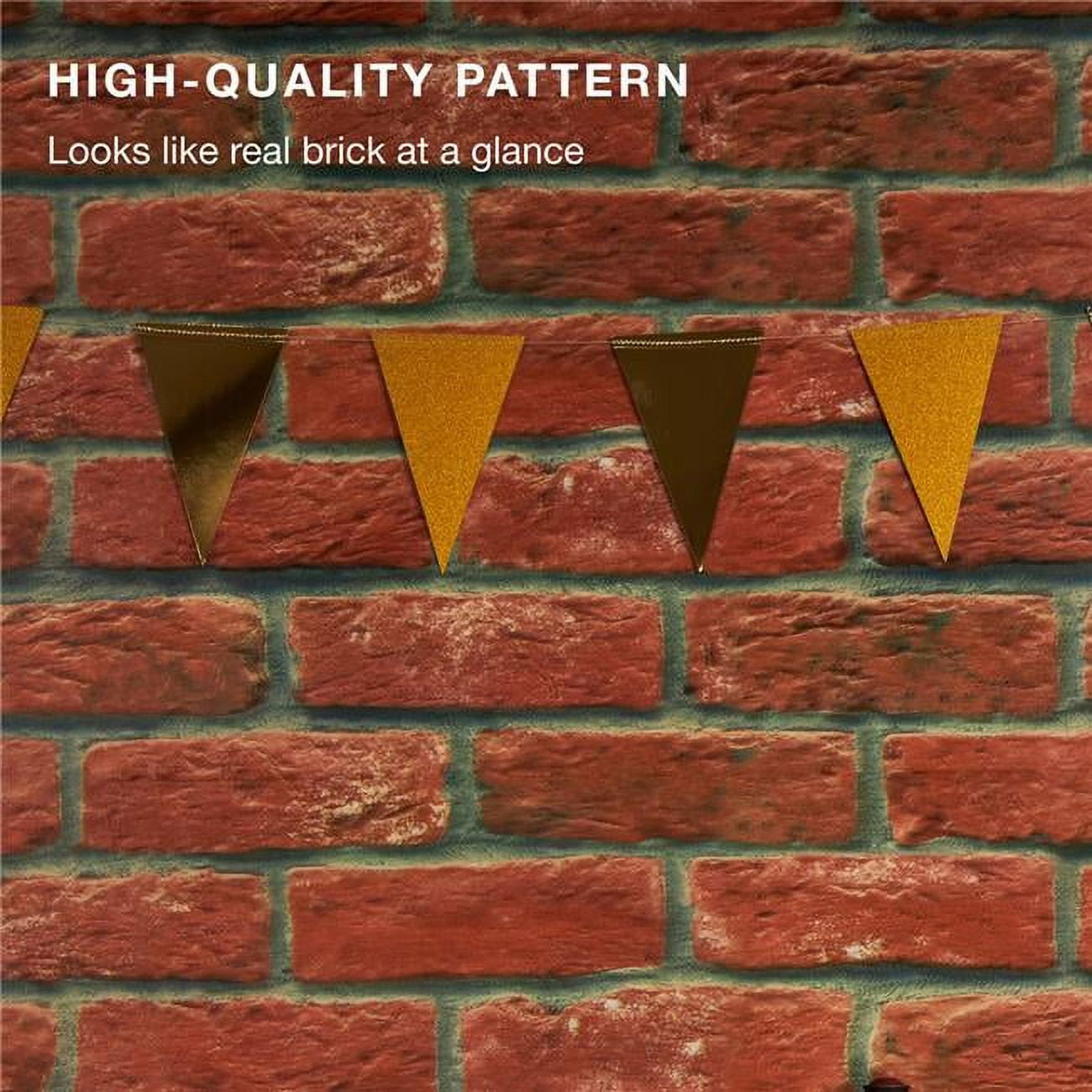 Brybelly Red Brick Wall Decal - Walmart.com