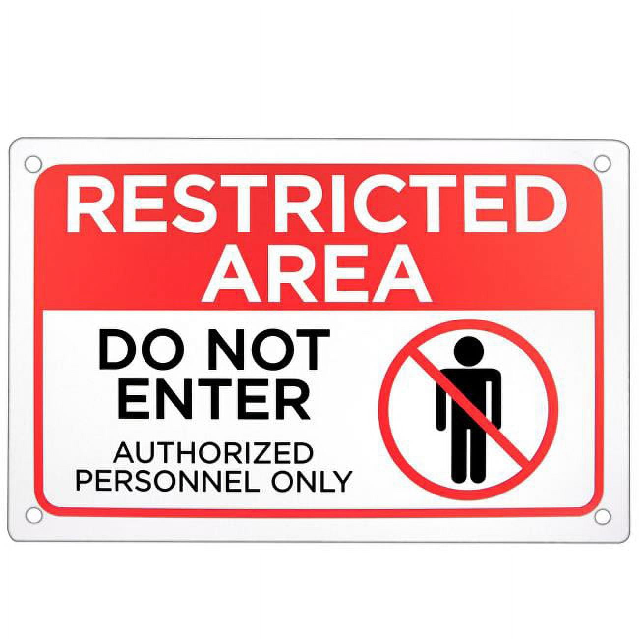 Brybelly Restricted Area Do Not Enter Sign - Walmart.com