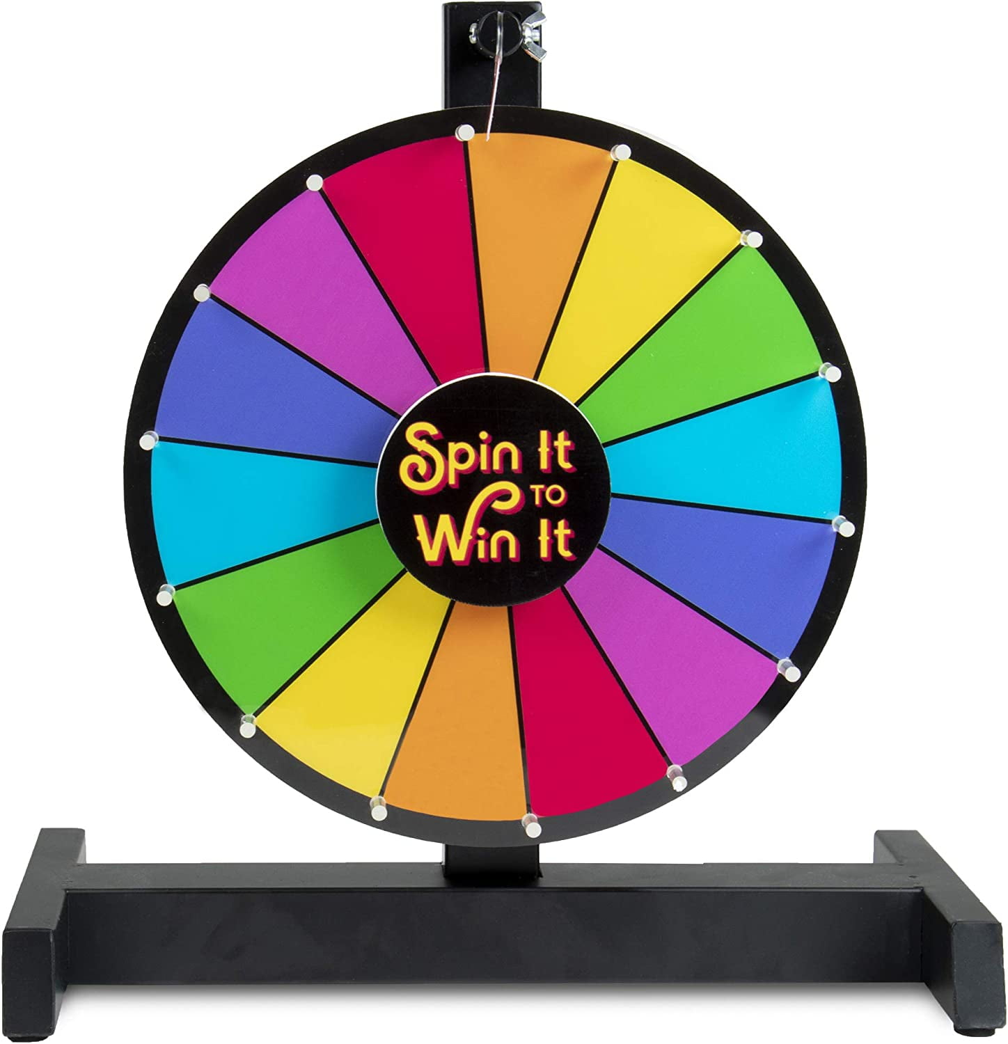 Brybelly Spin it to Win It Jumbo Prize Wheel, 24" | 14 Colorful Slots ...