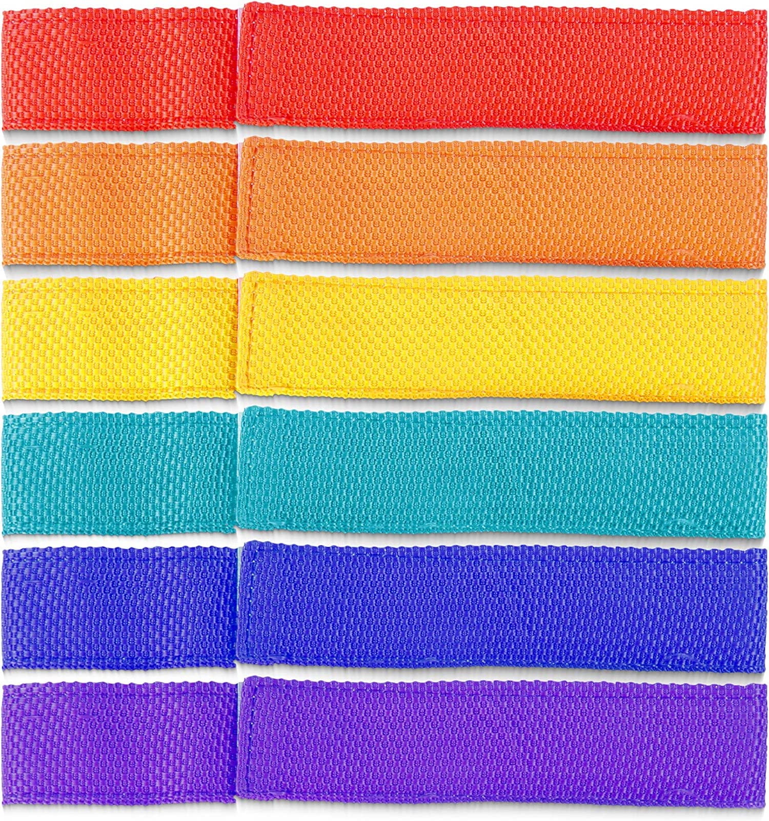 Brybelly Three-Legged Race Team Relay Ties, 6-pack Six Colorful Nylon ...