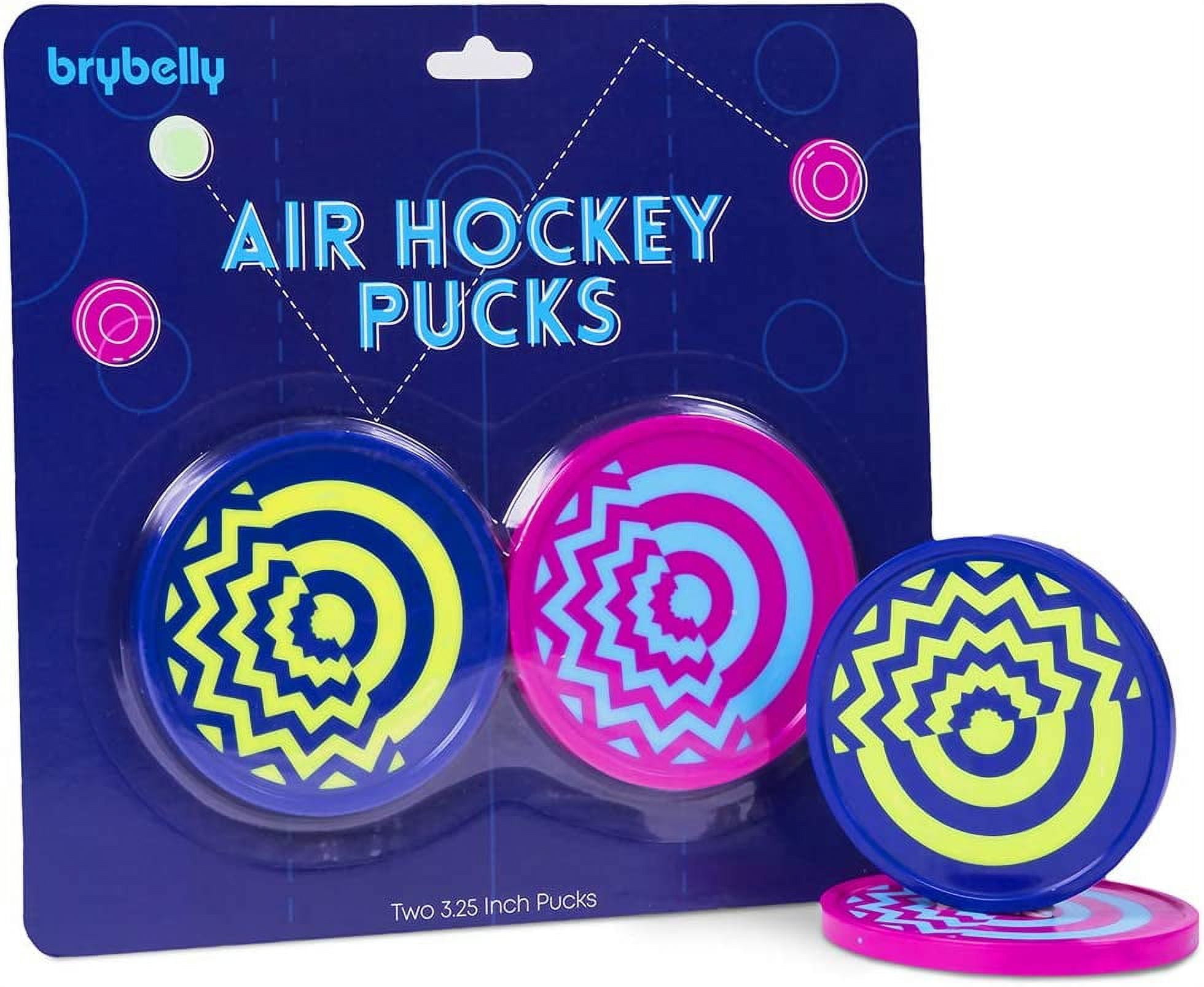 Brybelly Vivid Air Hockey Pucks, 3.25-inch, 2-pack, Wearproof Molded ...