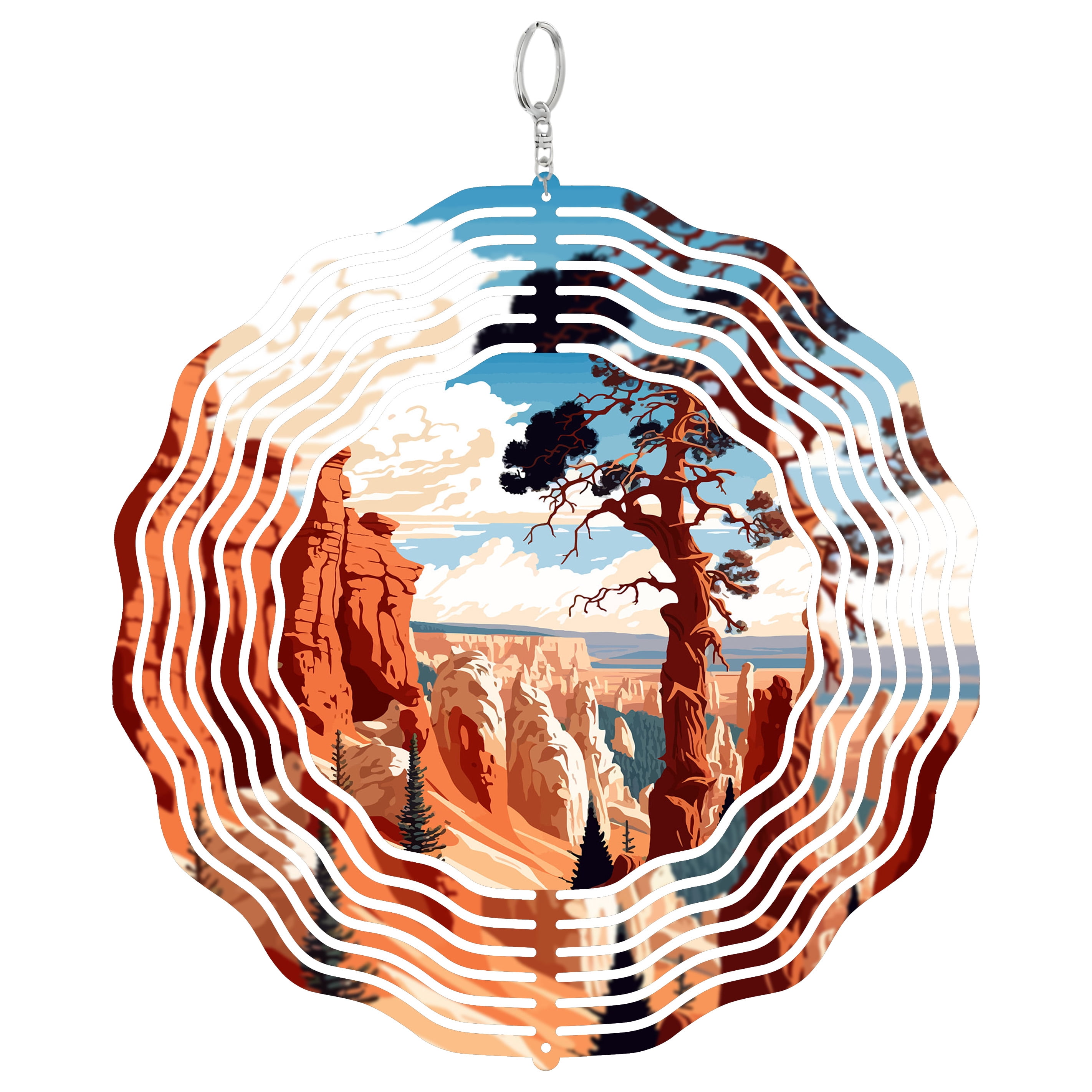 Bryce Canyon Hoodoos 3D Wind Spinner Kinetic Hanging Yard Art Outdoor ...