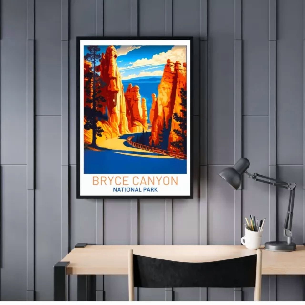 Bryce Canyon National Park Poster Art Home Decor Vintage Gift Living ...