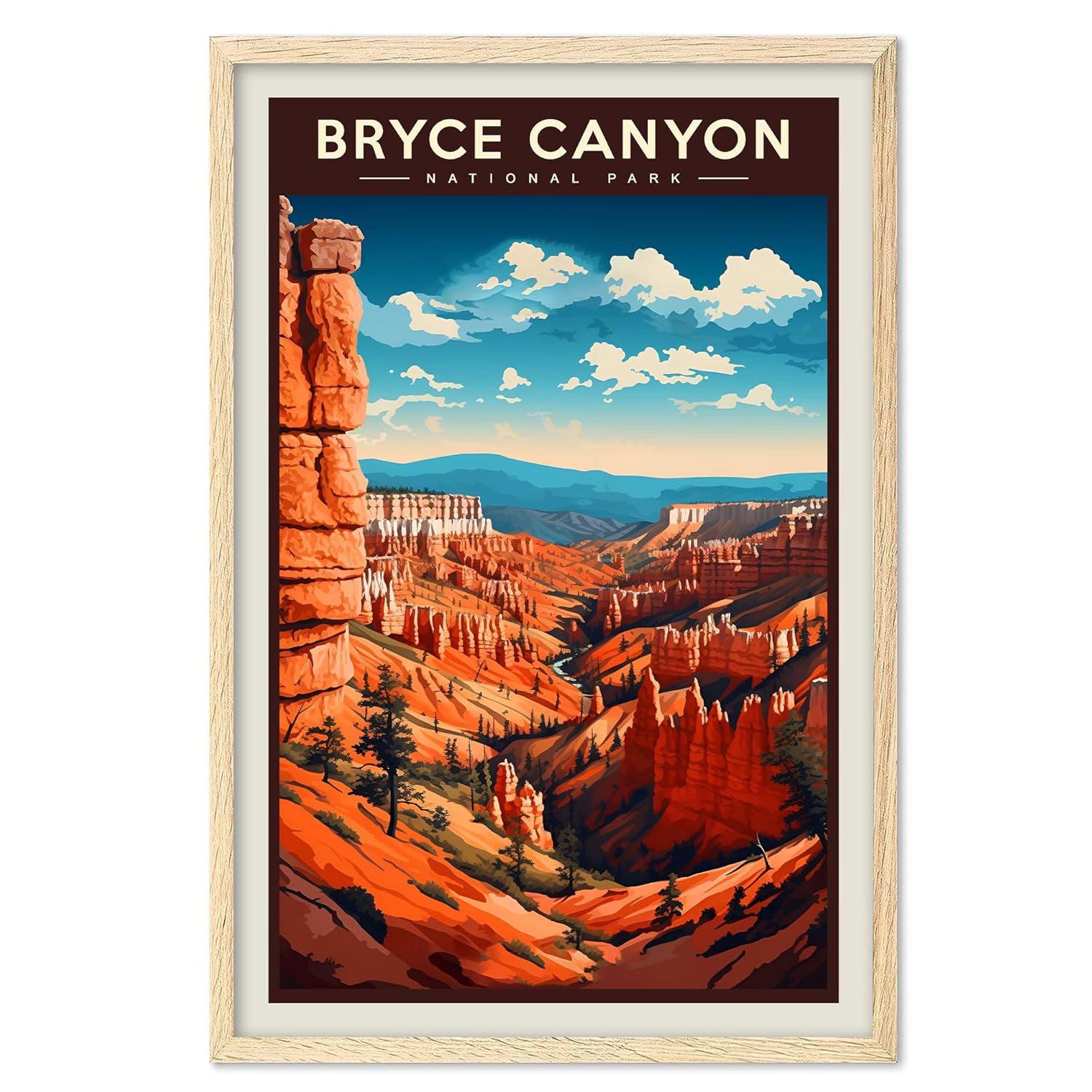 Eastern Print Bryce Canyon National Park Poster, National Park Posters ...