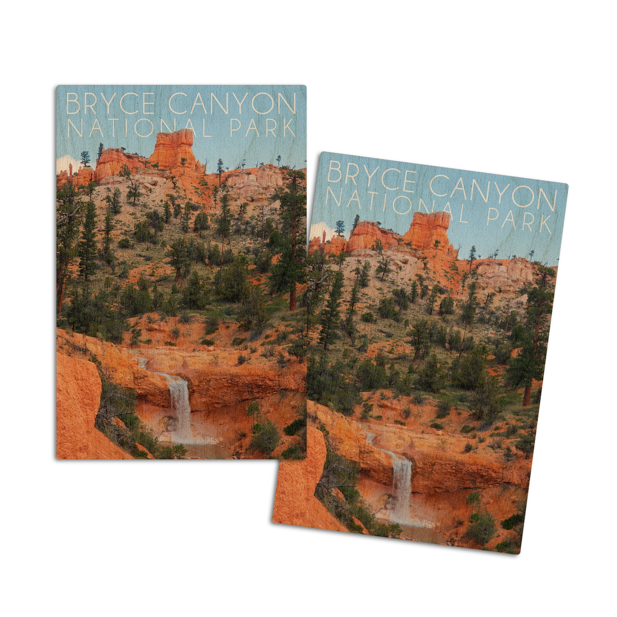 Bryce Canyon National Park, Utah, Waterfall Mossy Cave Trail (4x6 Birch ...